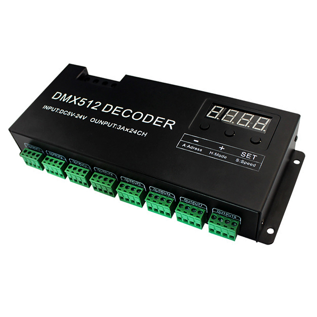24CH DMX512/1990 convert PWM decoder 24CH DMX512/1990 convert PWM decoder