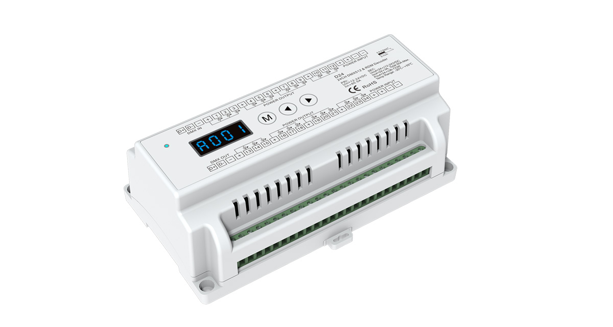24 Channel DMX512 & RDM Decoder