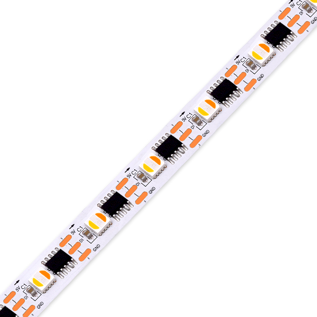 5V Addressable 60Leds 5-in-1 RGBTW RGBWW pixel led tape
