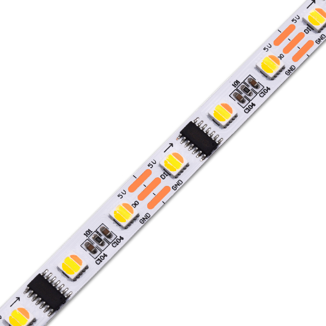 Addressable 60 LEDs Triple White Pixel LED strip