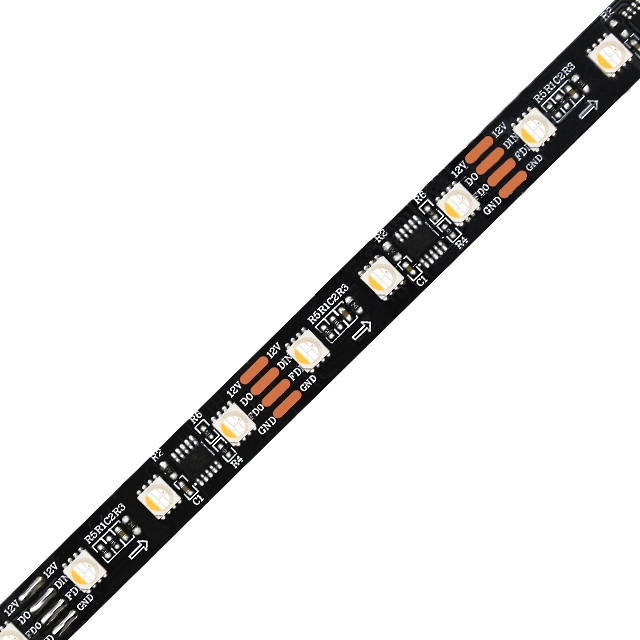 UL listed 12V UCS7604 RGBW 60 leds pixel strip with redundant data line