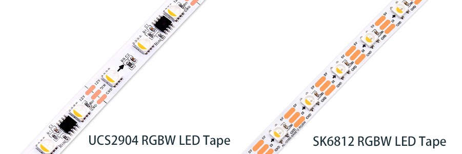 UCS2904 vs SK6812 RGBW