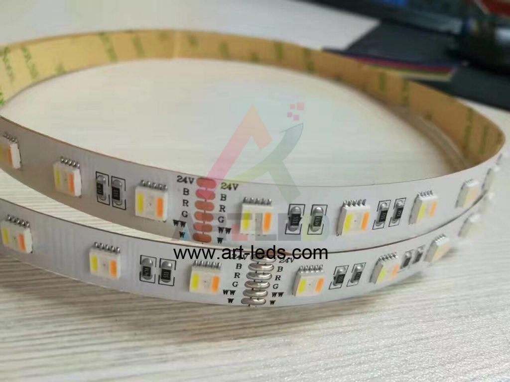 NEW CUSTOMIZED RGBW + WARM WHITE (AMBER) 5 COLOR IN 5050 LED FLEXIBLE ...