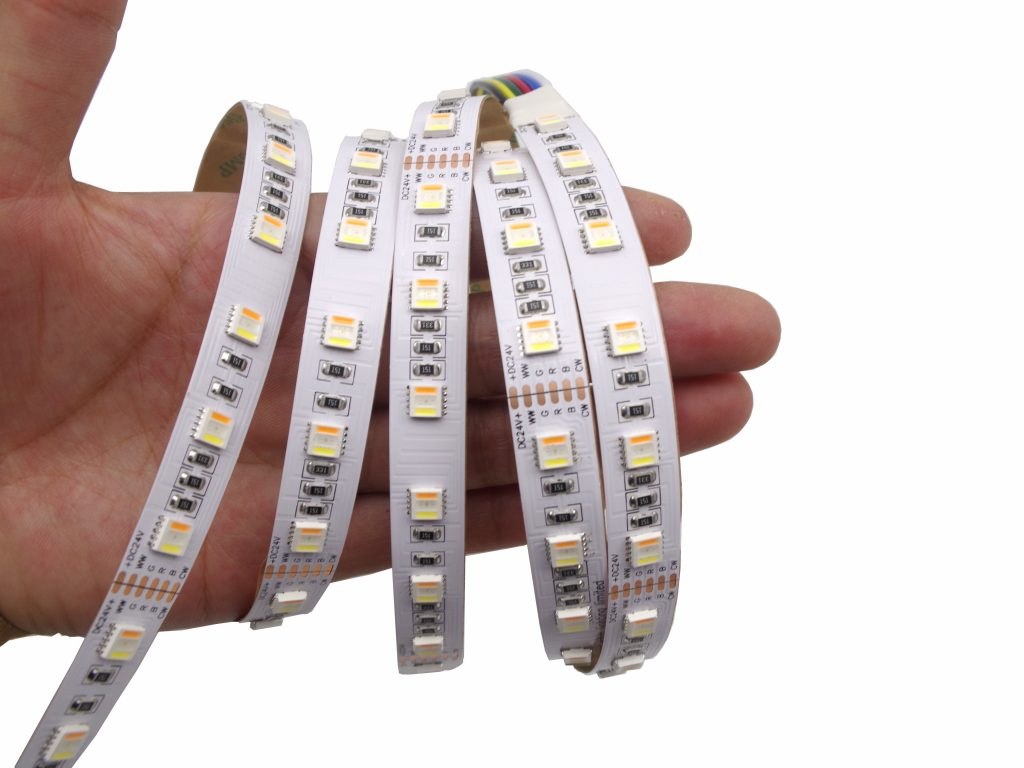 SMD5050 5IN1 W+RGB+WW COLOR ADJUSTABLE RGBTW LED STRIP ARE ON MASS ...